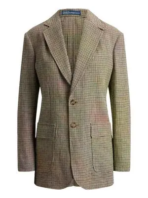 Polo Ralph Lauren Houndstooth Linen Blazer - Neutrals