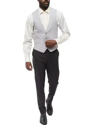Corneliani Single-breasted Wool Waistcoat - Grey