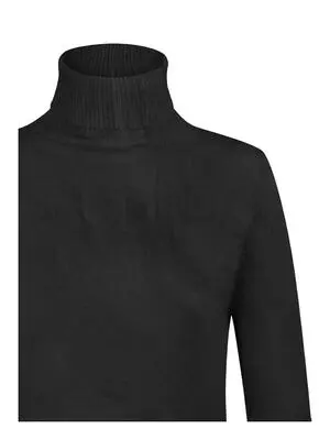 CHAMOIS FOU Roll-neck Long-sleeve Sweater - Black