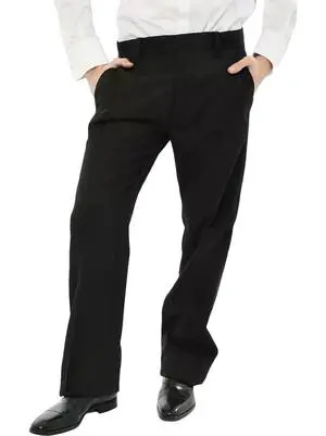 Dsquared2 Belt-loops Concealed-closure Trousers - Black