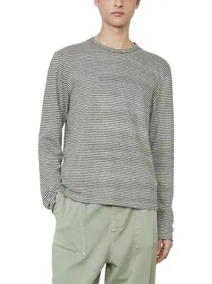 Officine Générale Horizontal-stripe Long-sleeve T-shirt - White