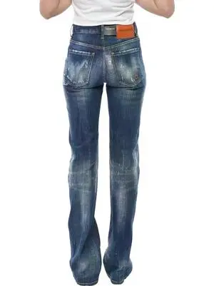 Dsquared2 Dalma Angel Distressed Jeans - Blue