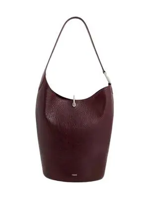 Rabanne Rabanne Ring Leather Tote Bag Red