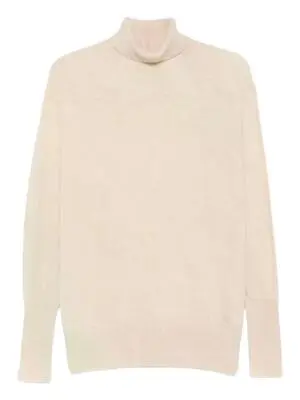 6397 Cashmere Roll-neck Sweater - Neutrals