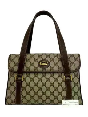 Gucci Gg Supreme Monogram Handbag - Neutrals