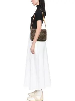 LOUIS VUITTON Monogram Musette Tango Shoulder Bag - Brown