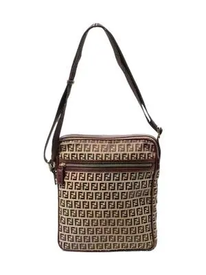 Fendi Zucca Print Shoulder Bag - Neutrals
