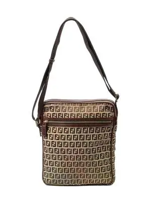 Fendi Zucca Print Shoulder Bag - Neutrals