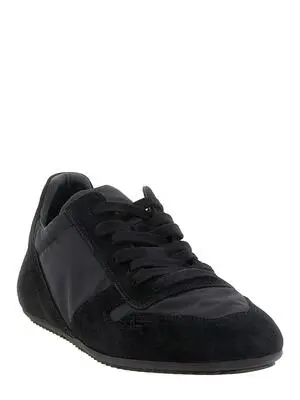 Rick Owens Panelled Lace-up Sneakers - Black