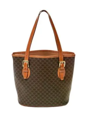 Celine Macadam Patterned Tote Bag - Brown