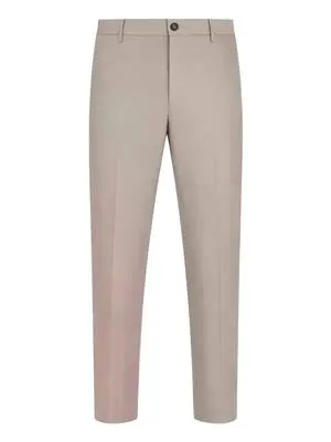 Peserico Peserico Pressed Crease Belt-Loop Trousers Neutrals