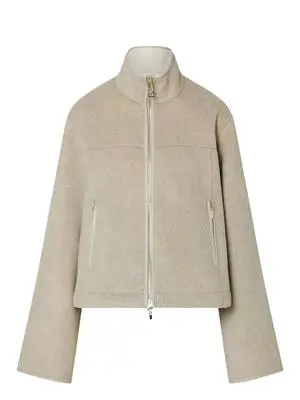 Liu Jo Boxy Shearling Coat - Neutrals