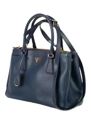 Prada Small Galleria Tote Bag - Blue