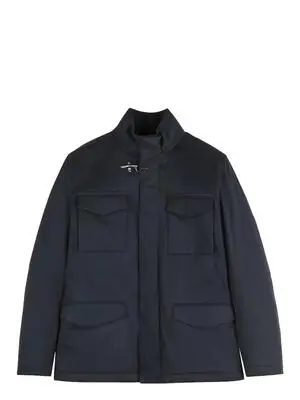 FAY Hook-fastening Field Jacket - Blue