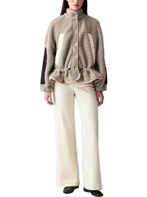 Stine Goya Dropped Shoulder Gathered Jacket - Grey