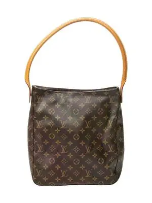 LOUIS VUITTON Looping Gm Monogram Canvas Tote Bag - Brown