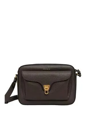COCCINELLE Large Beat Leather Shoulder Bag - Brown
