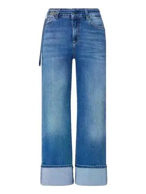 LIU JO LIU JO High-Waisted Flare Jeans With Stonewash Finish