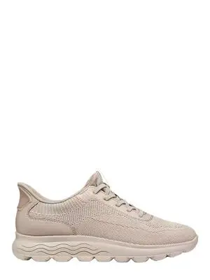 Geox Spherica Knit Lace-up Sneakers - Neutrals