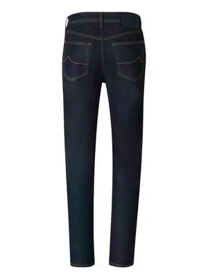 Jacob Cohen Slim-fit Jeans With Logo Patch - Blue