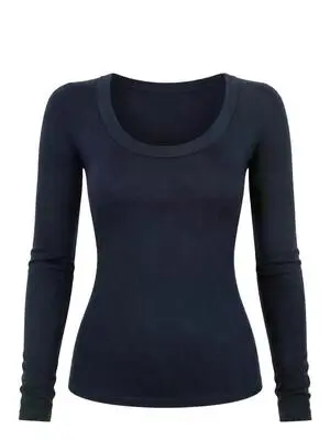 DOROTHEE SCHUMACHER Dorothee Schumacher Long Sleeve Scoop Neck Top