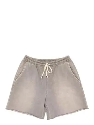 MOOJI MOOJI Drawstring Raw-cut Shorts - Grey