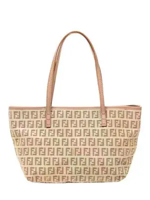 Fendi Small Zucca Roll Tote Bag - Neutrals