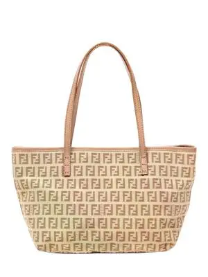Fendi Small Zucca Roll Tote Bag - Neutrals