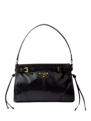 Prada Bonnie Small Leather Handbag - Black