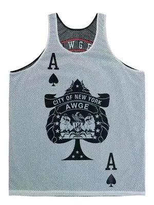AWGE Reversible Mesh Tank Top - Grey