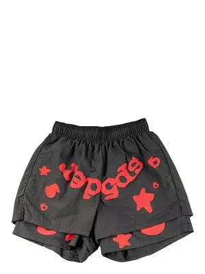 SP5DER Beluga Double-layer Shorts - Black