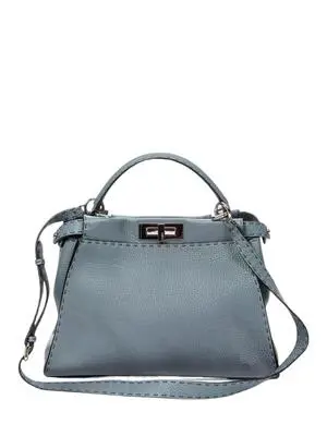 Fendi Medium Peekaboo Tote Bag - Blue
