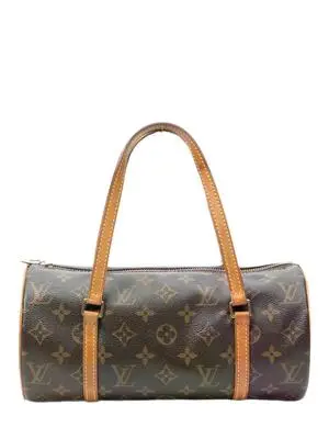 LOUIS VUITTON Papillon Monogram Canvas Tote Bag - Brown