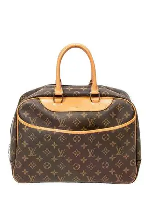 LOUIS VUITTON Monogram Deauville Tote Bag - Brown