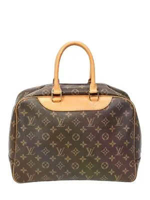 LOUIS VUITTON Monogram Deauville Tote Bag - Brown