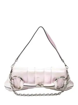 Gucci Gucci Medium Horsebit Chain Tote Bag Pink