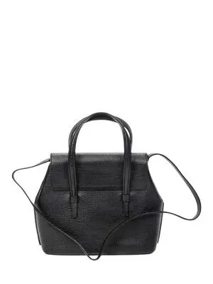 Loewe Textured Flap-top Tote Bag - Black