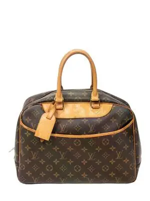 LOUIS VUITTON Deauville Monogram Canvas Tote Bag - Brown