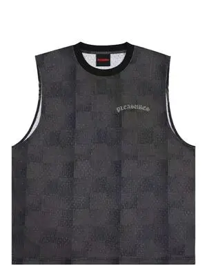 PLEASURES Neural Mesh Sleeveless T-shirt - Black