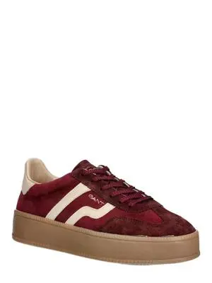 Gant Suede Platform Sneakers - Red