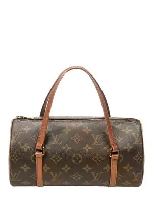 LOUIS VUITTON Louis Vuitton Monogram Canvas Cylinder Tote Bag Brown