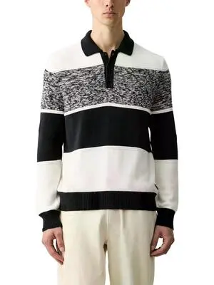 JOOP! Striped-knit Polo Sweater - Blue