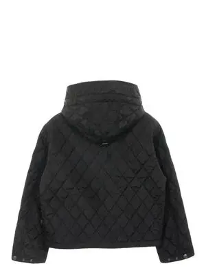 Burberry Quilted Hooded Jacket - Black