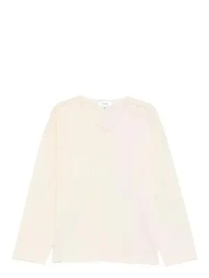 FOUND Raw-edge Long-sleeve T-shirt - Neutrals