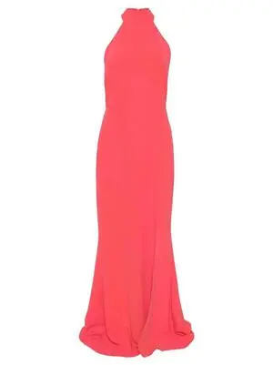 Nicole Miller Sleeveless Bow-detail Maxi Dress - Red