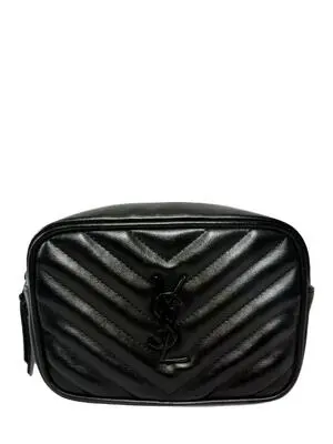 Saint Laurent Lou Quilted Belt Bag - Black