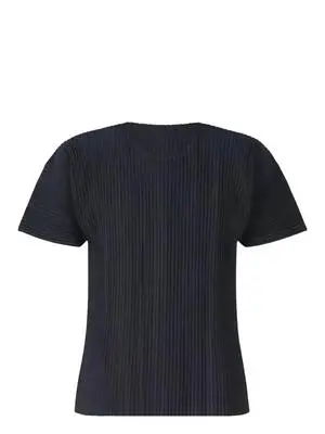 Issey Miyake Pleated T-shirt - Black