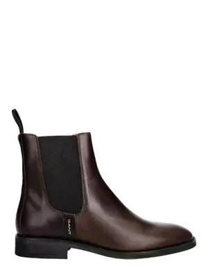 Gant Leather Elasticated-side Ankle Boots - Brown