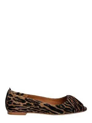 BILLI BI Leopard Print Peep-toe Pumps - Neutrals