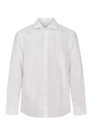 BASTONCINO Long-sleeve Button-down Shirt - White